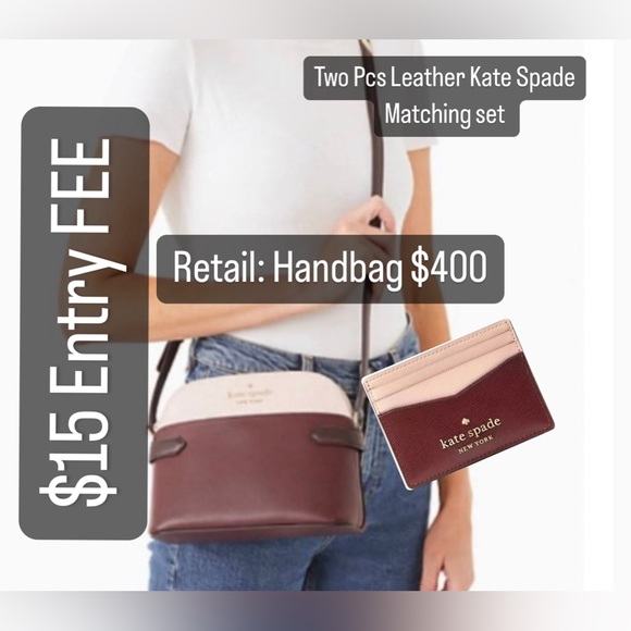 kate spade | Bags | 5 Entry Fee Leather Kate Spade Wmatching Card ...